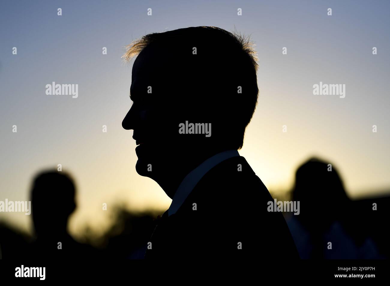 Australian opposition Leader Bill Shorten attends the ANZAC Day dawn ...