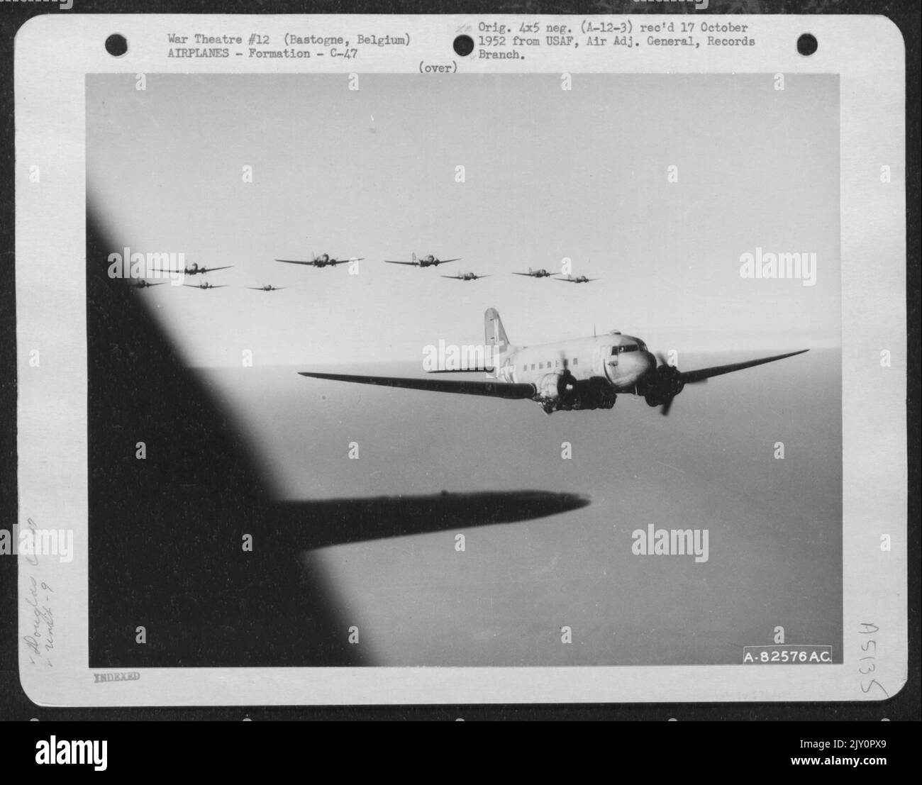 A Formation Of Douglas C-47S Of The 9Th Troop Carrier Command Wing ...