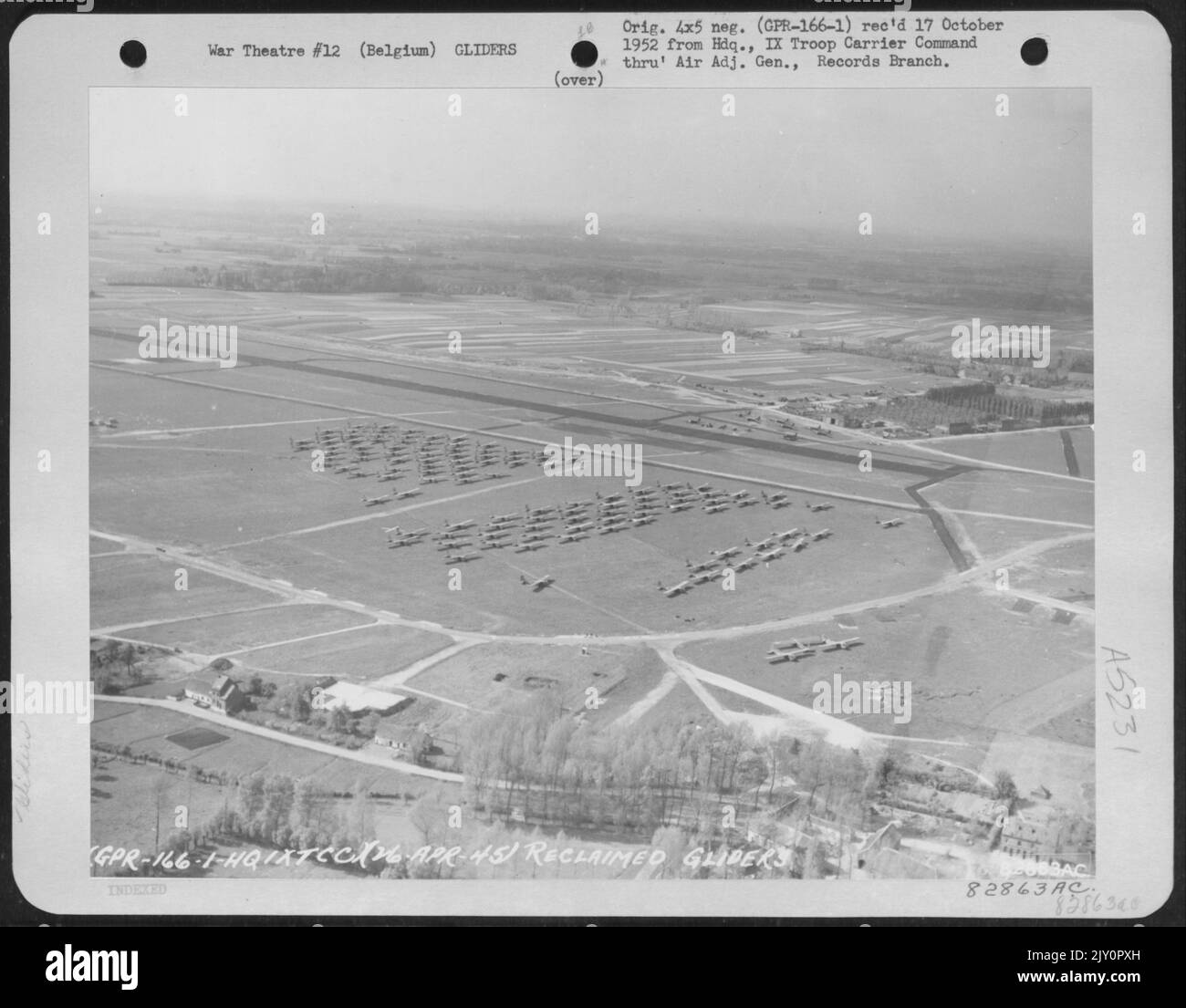 Glider Reclamation -- Aerial View Near Brussels, Belgium Shows Gliders ...