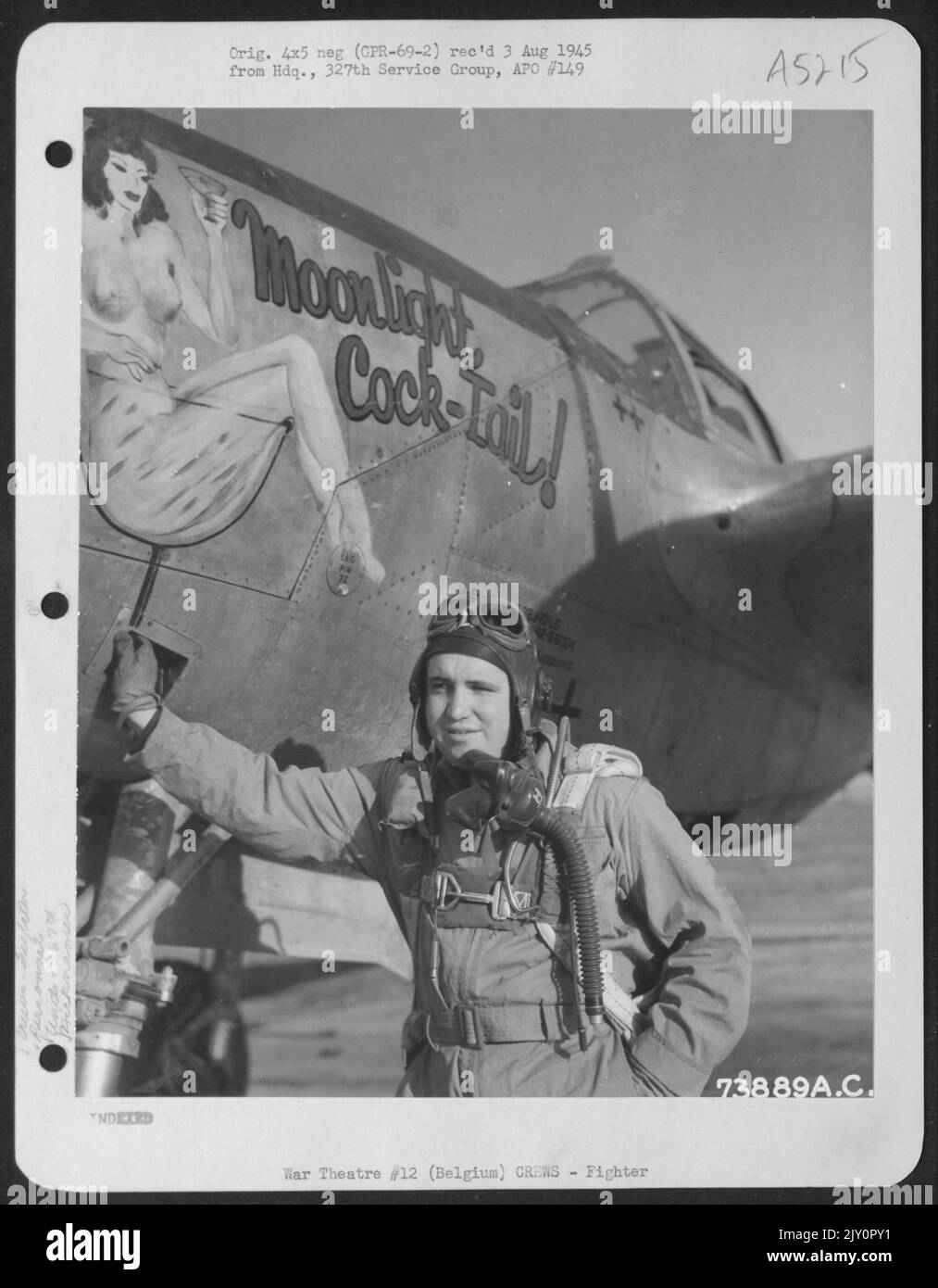 Lt. C.R. Livingston Of The 367Th Fighter Group, Poses Beside His ...