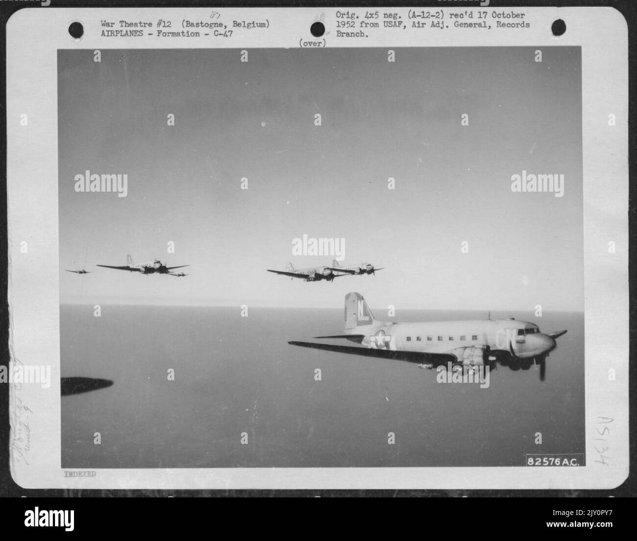 A Formation Of Douglas C-47S Of The 9Th Troop Carrier Command Wing ...
