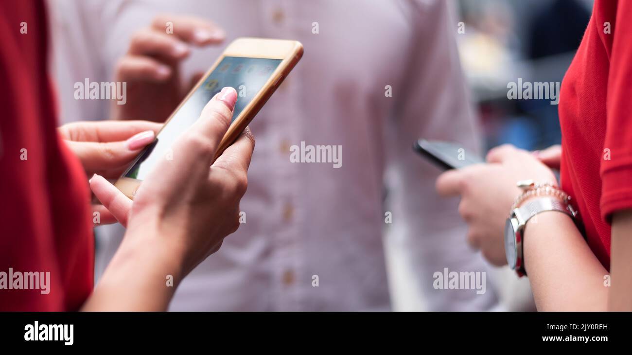 Event QR code ticket scanning before begining of business conference ...