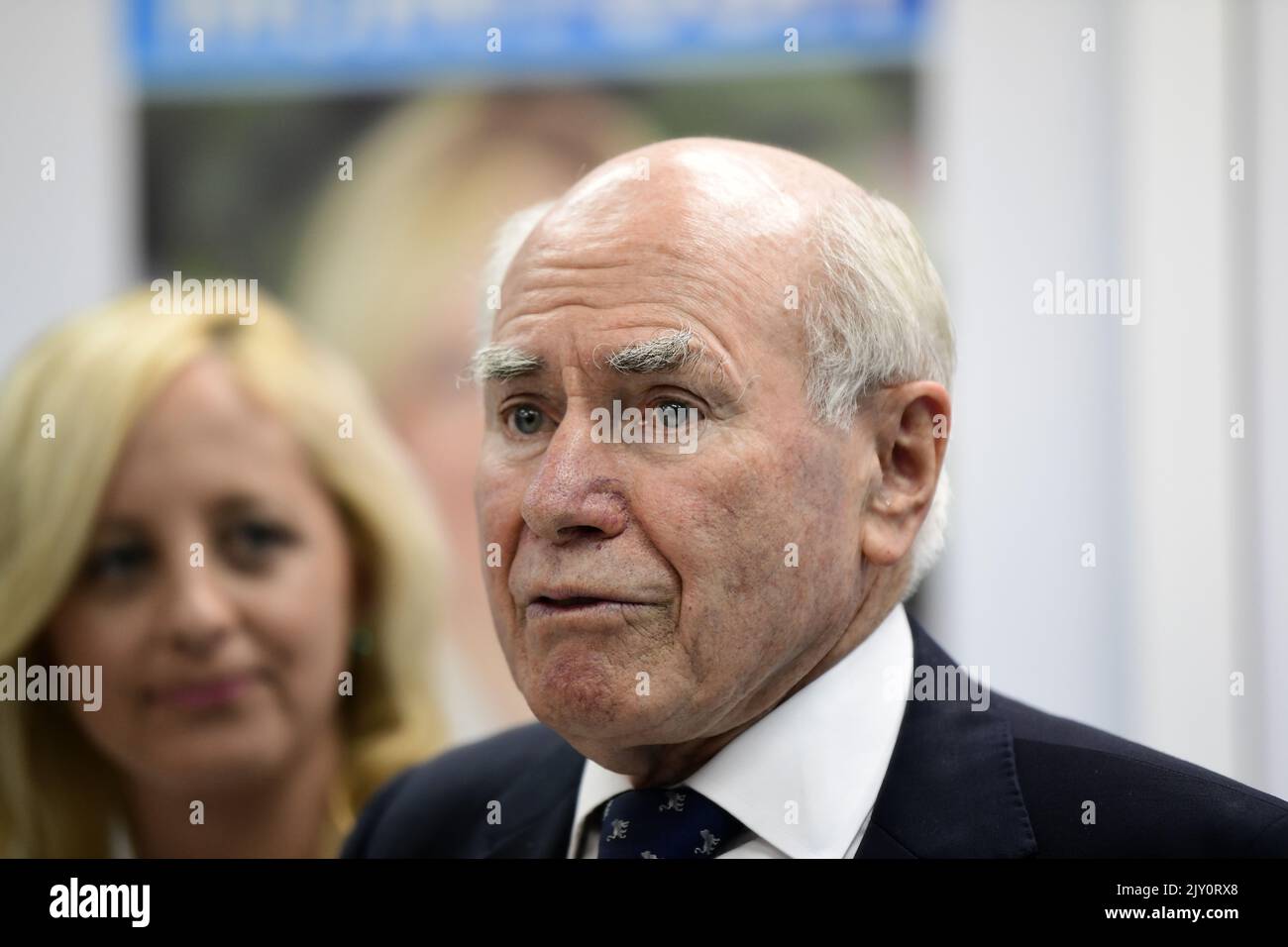 Former prime minister John Howard and Liberal candidate for Lindsay ...