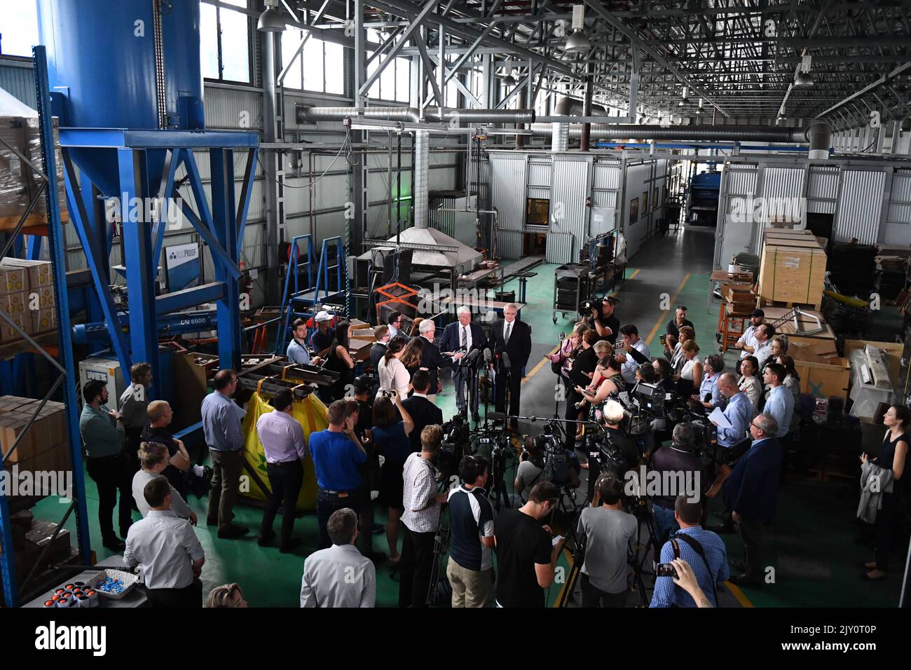 Prime Minister Scott Morrison and Nationals member for Flynn Ken O'Dowd ...