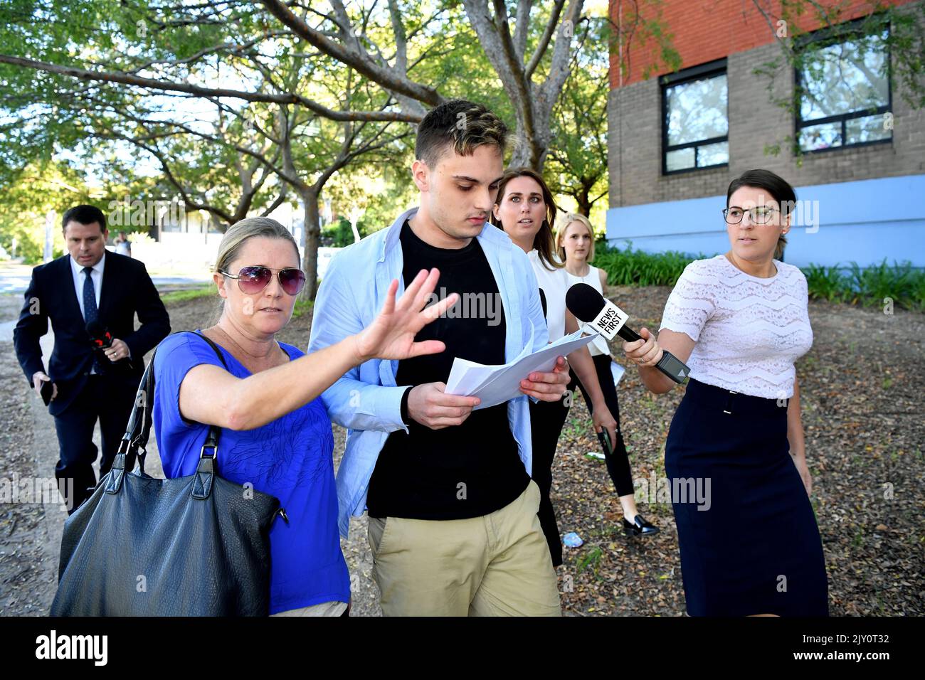 The 19-year-old man who allegedly lashed out at a female journalist and ...