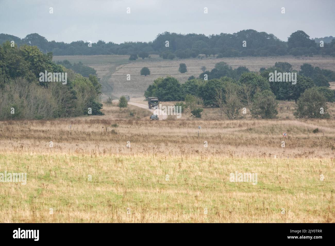 British army MAN SV HX77 8x8 EPLS Heavy Utility Trucks in action on a ...