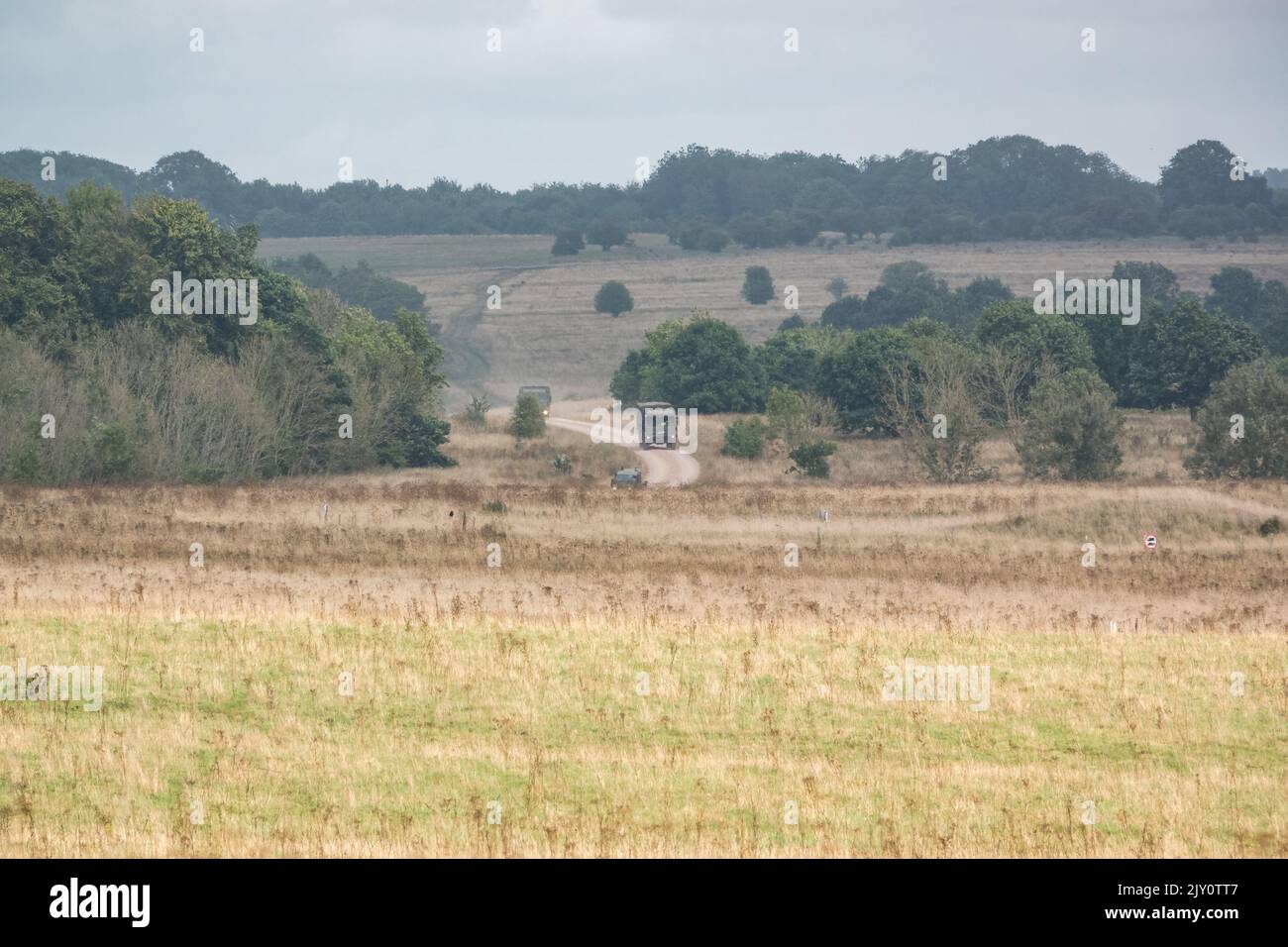 British army MAN SV HX77 8x8 EPLS Heavy Utility Trucks in action on a ...