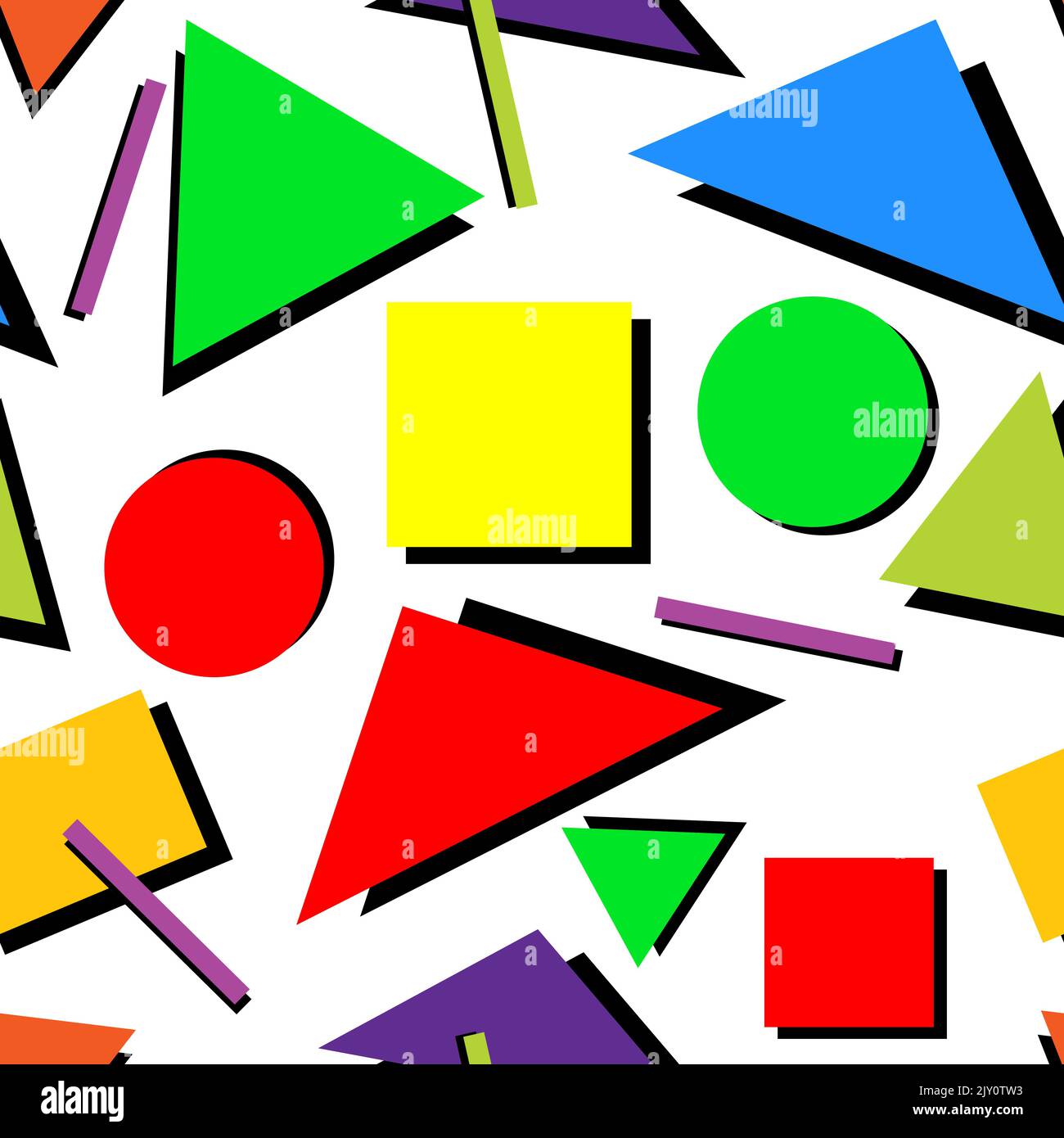 1980s vector geometric shapes hi-res stock photography and images - Alamy