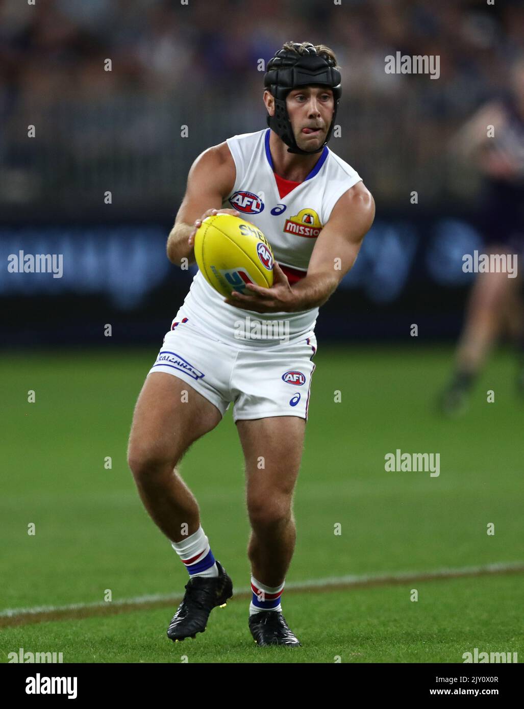 Caleb Daniel of the Bulldogs during the Round 6 AFL match between the ...