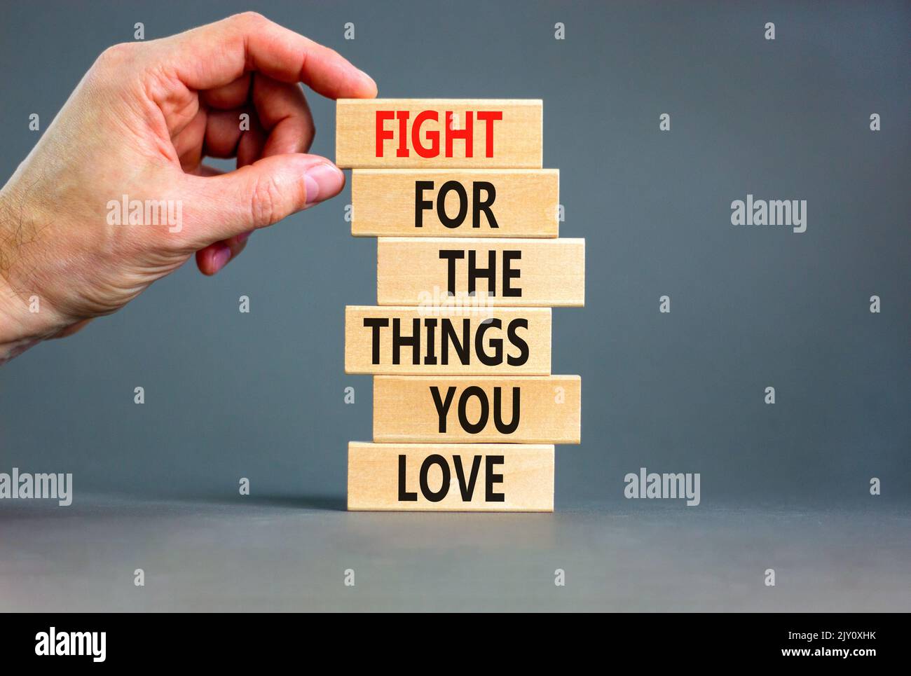 Fight for love symbol. Concept words Fight for the things you love on ...