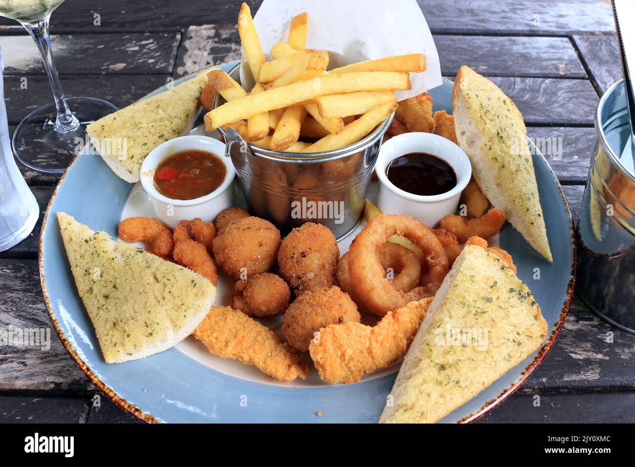 Pub food, platter for sharing Stock Photo - Alamy