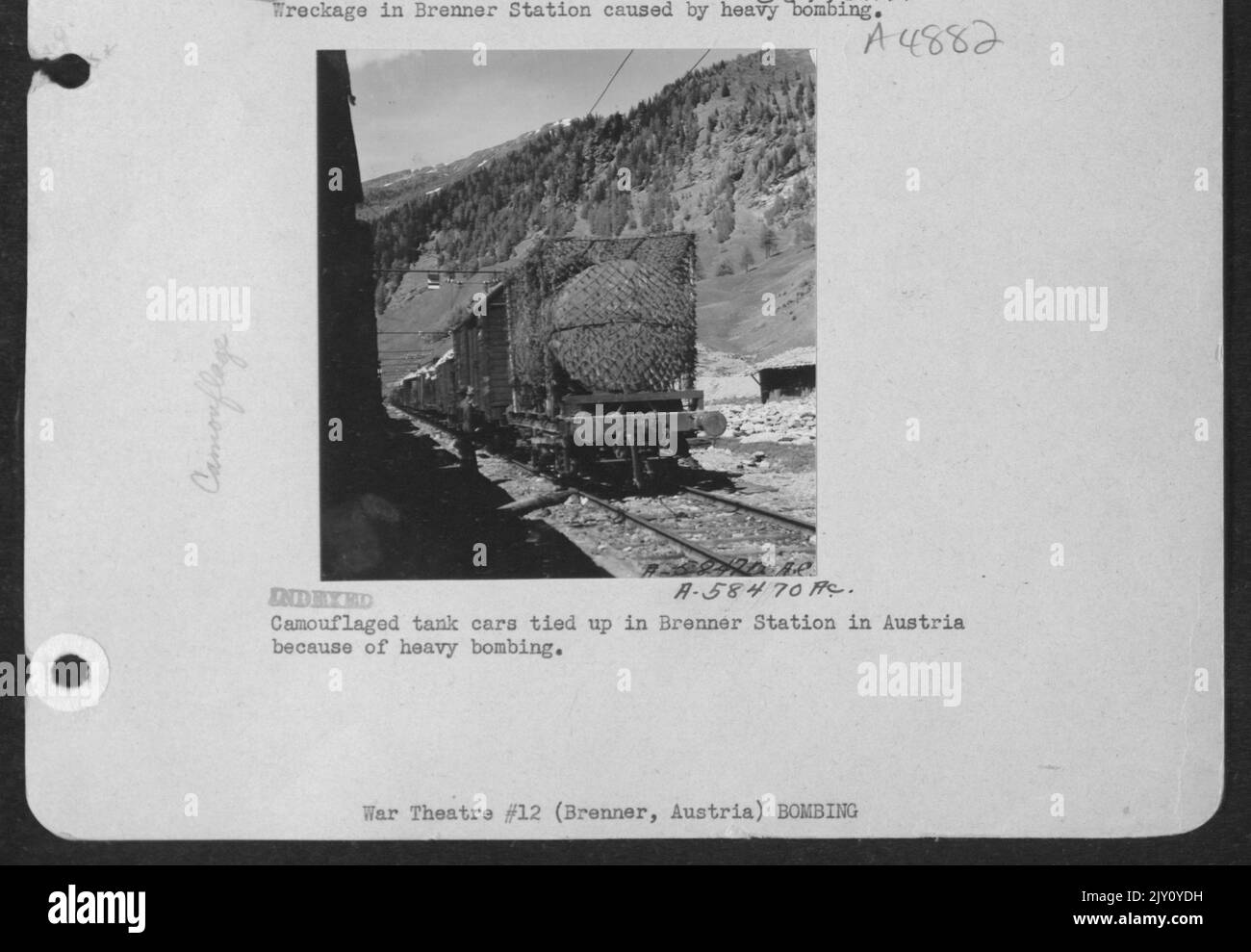 Camouflaged Tank Cars Tied Up In Brenner Station In Austria Because Of ...