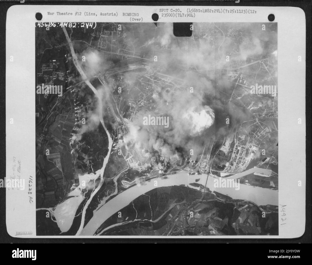 Heavy Smoke Pours From The Herman Goering Steel Works In Linz, Austria ...