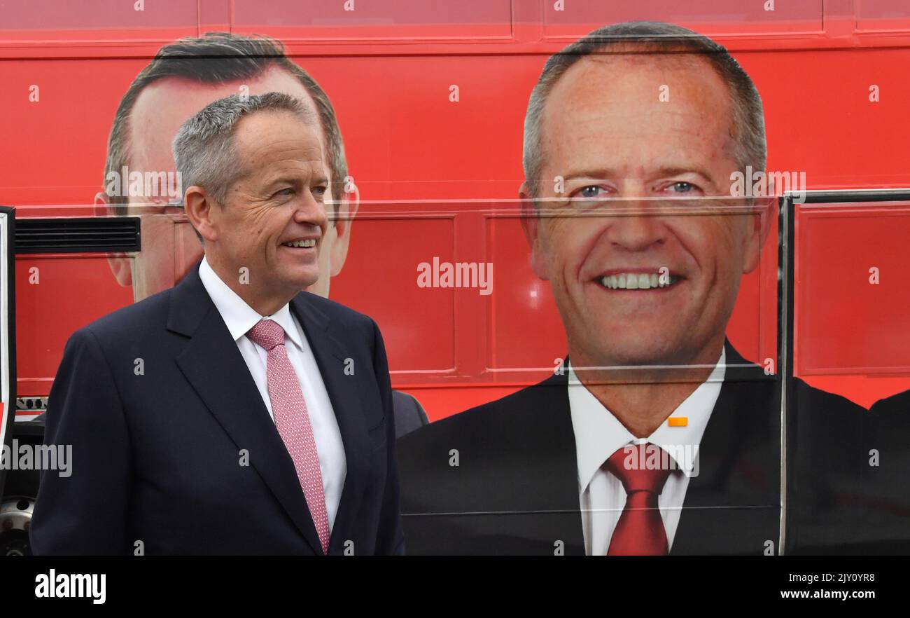 Australian Opposition Leader Bill Shorten is seen arriving at the ...