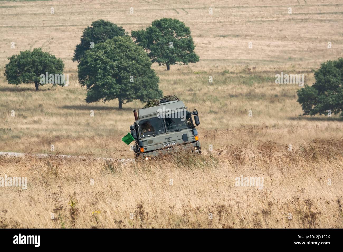 British army MAN HX58 6x6 Heavy Utility Truck EPLS in action on a ...