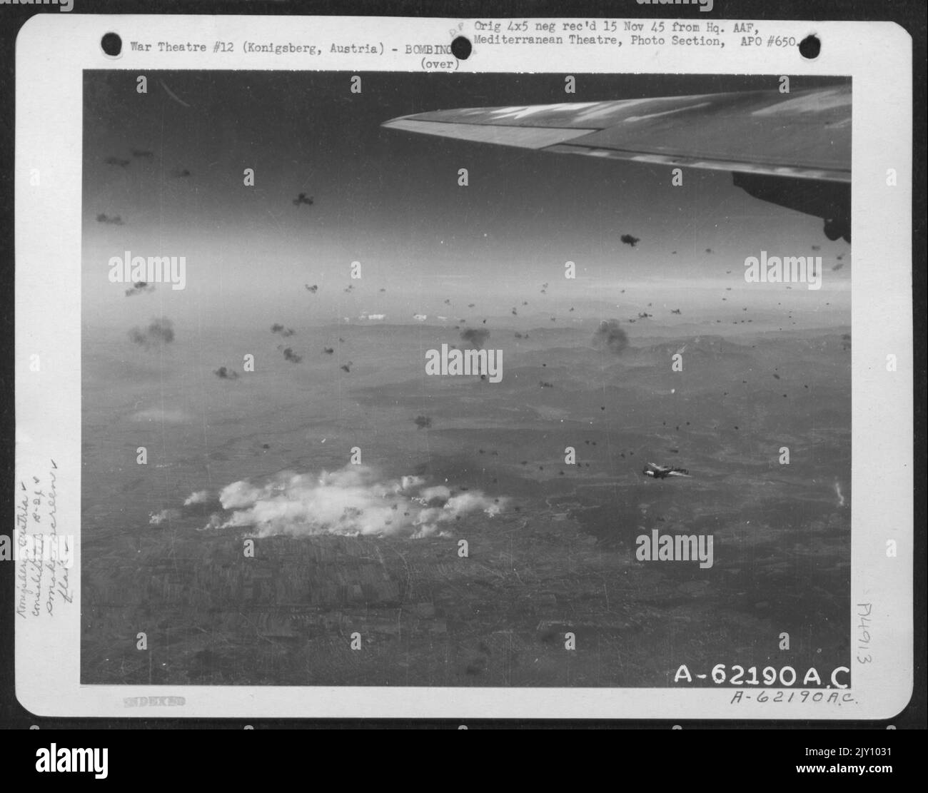 Consolidated B-24 'Liberator' Of The 15Th Air Force Hit The Target At ...