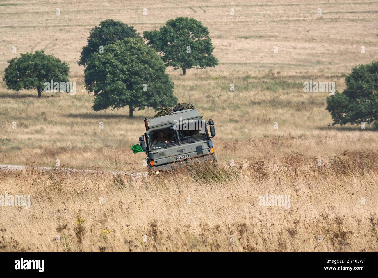 British army MAN HX58 6x6 Heavy Utility Truck EPLS in action on a ...