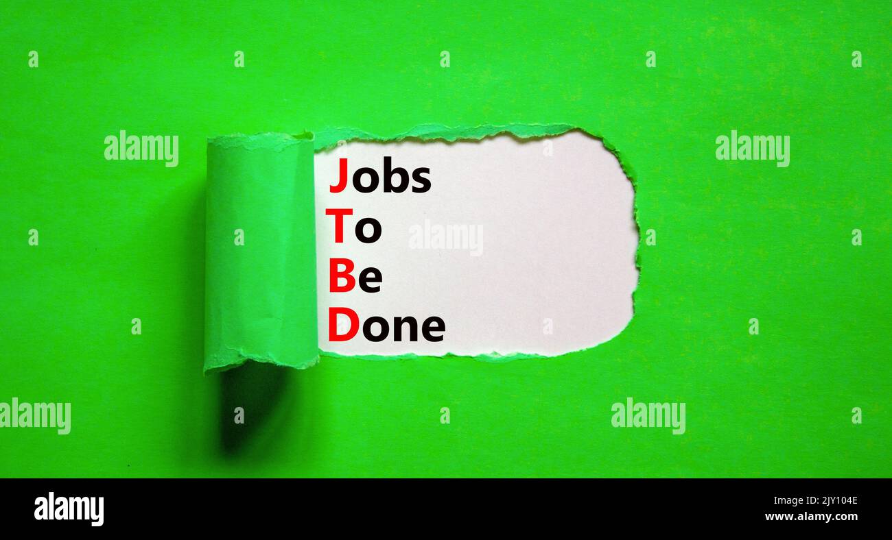JTBD jobs to be done symbol. Concept words JTBD jobs to be done on ...
