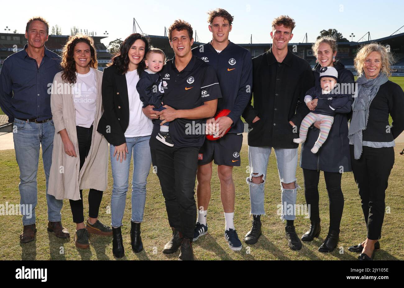 Carlton player Ed Curnow poses for a photograph at the Carlton Football ...