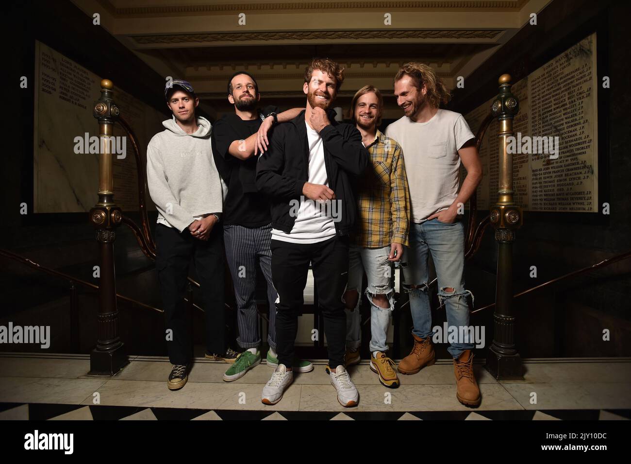 The Rubens band members (L-R) Elliott Margin, Sam Margin, Scott Baldwin ...