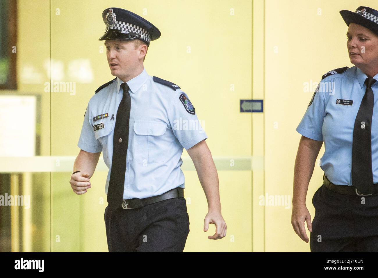 Queensland Police Constable Simeon Pickering leaves the Supreme Court ...