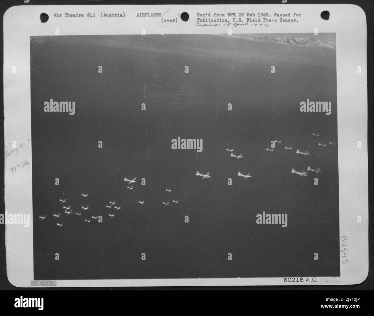 Thirty Four Boeing B-17 Flying Fortresses Of The 15Th Air Force In ...