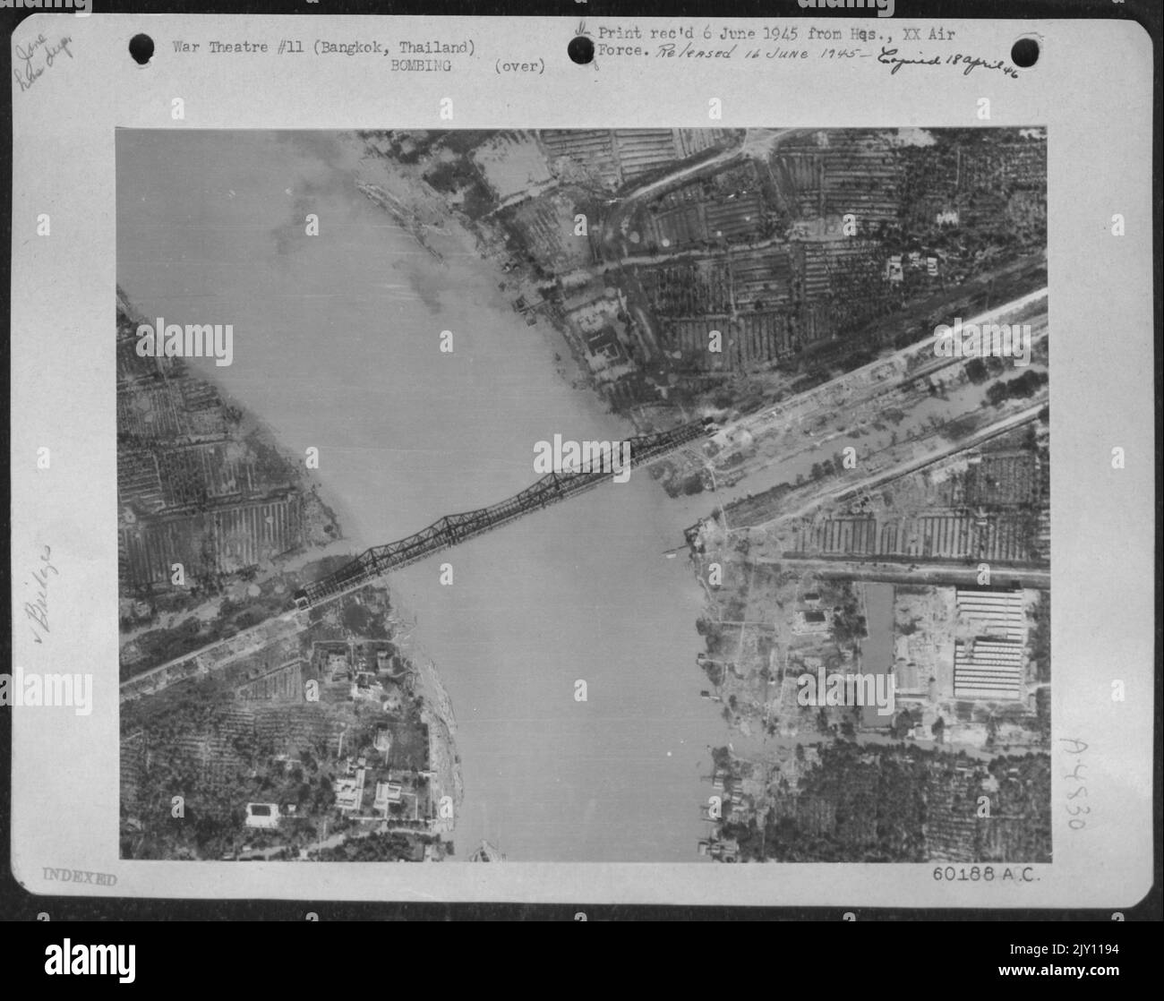 Reconnaissance Photo Of The Vital Rama Vi Bridge Held By The ...