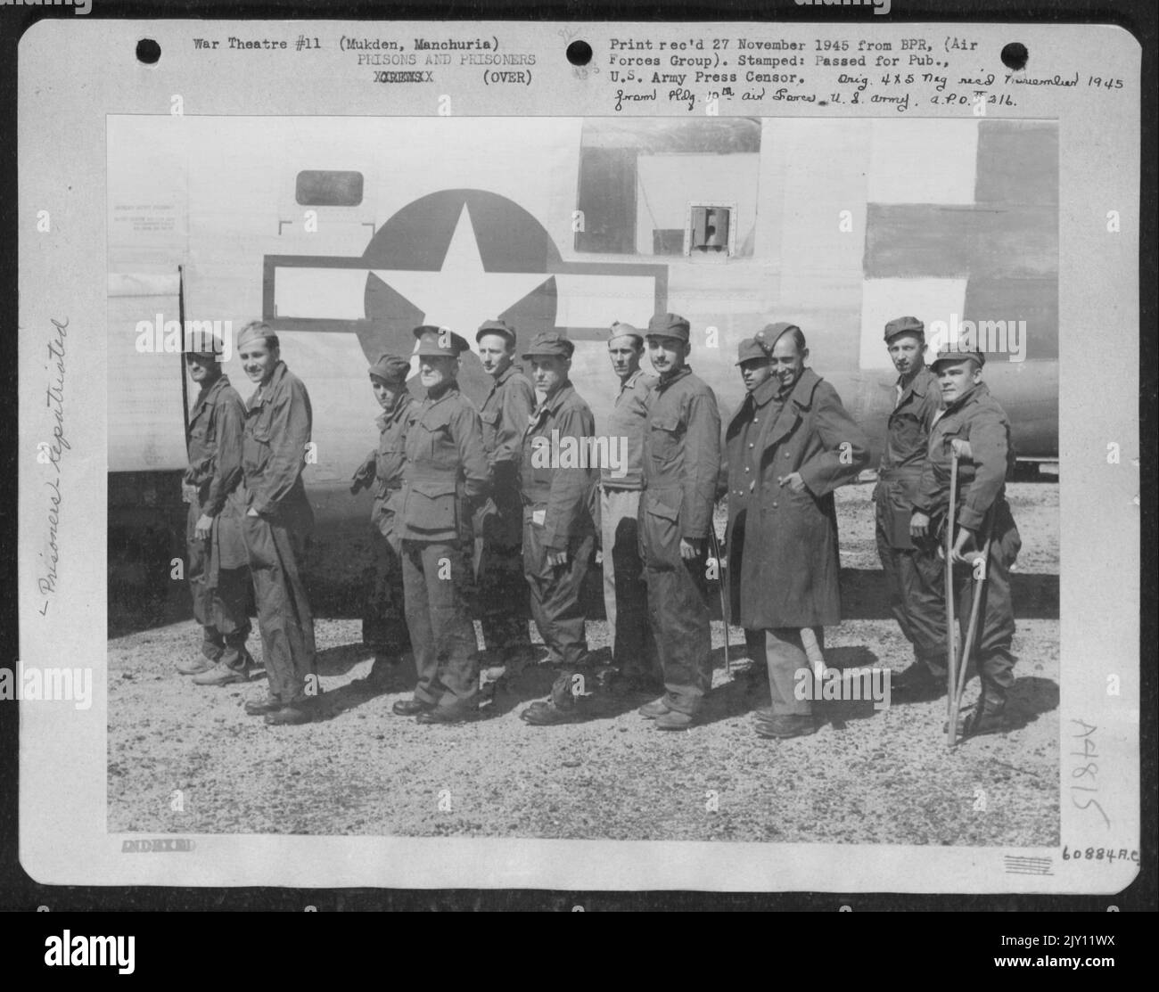 A Dozen Allied Pow'S, Recently Released From Camp Hoten, Mukden ...