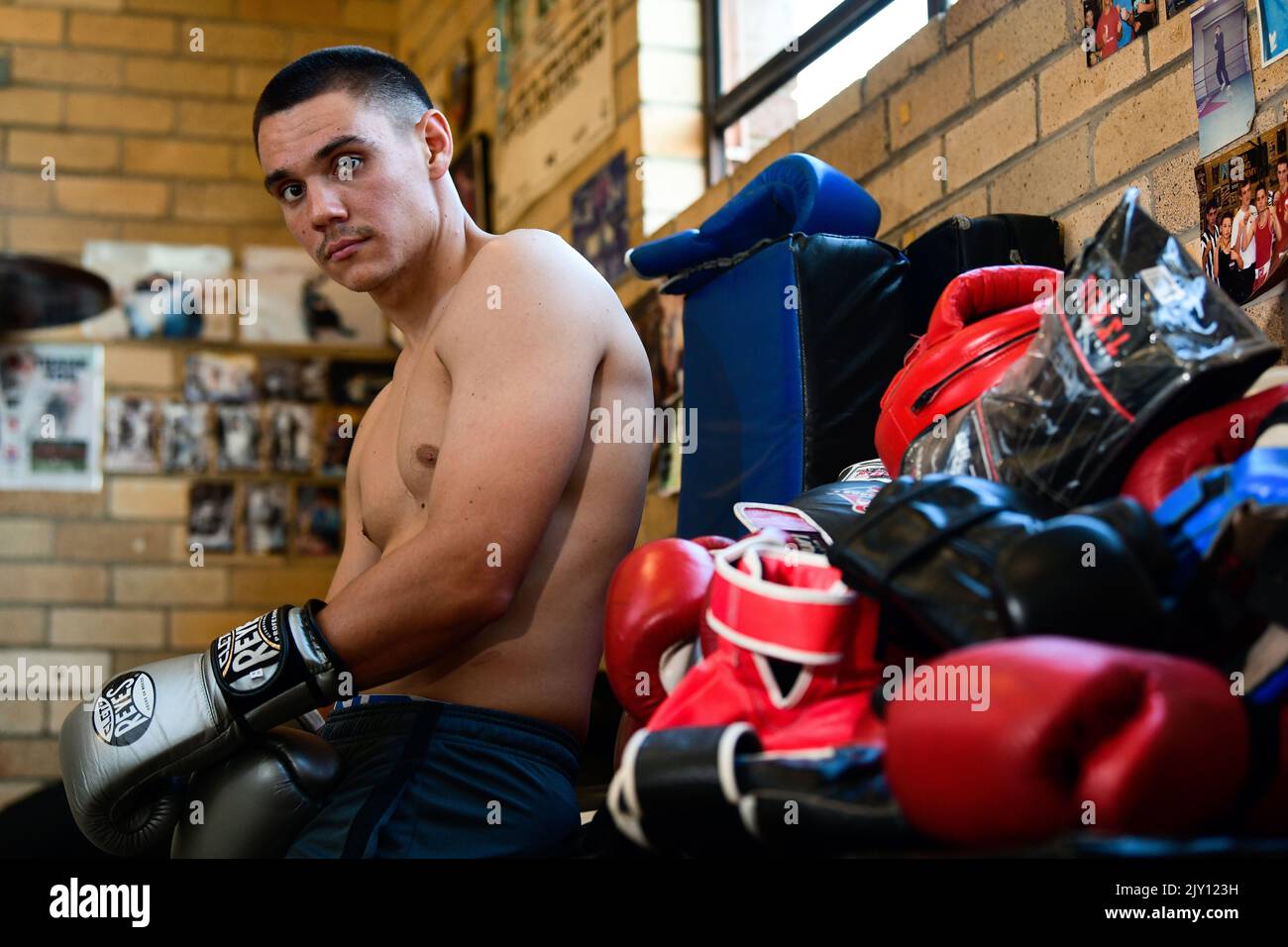 Boxer Tim Tszyu poses for a photograph at Tszyu Boxing Academy in ...