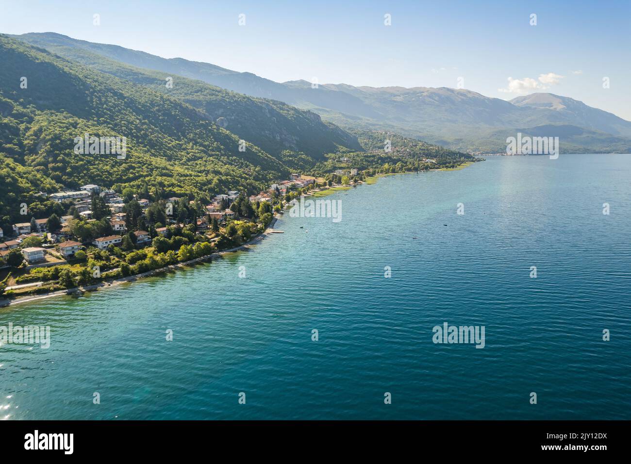 Aerial view lake ohrid beach hi-res stock photography and images - Alamy