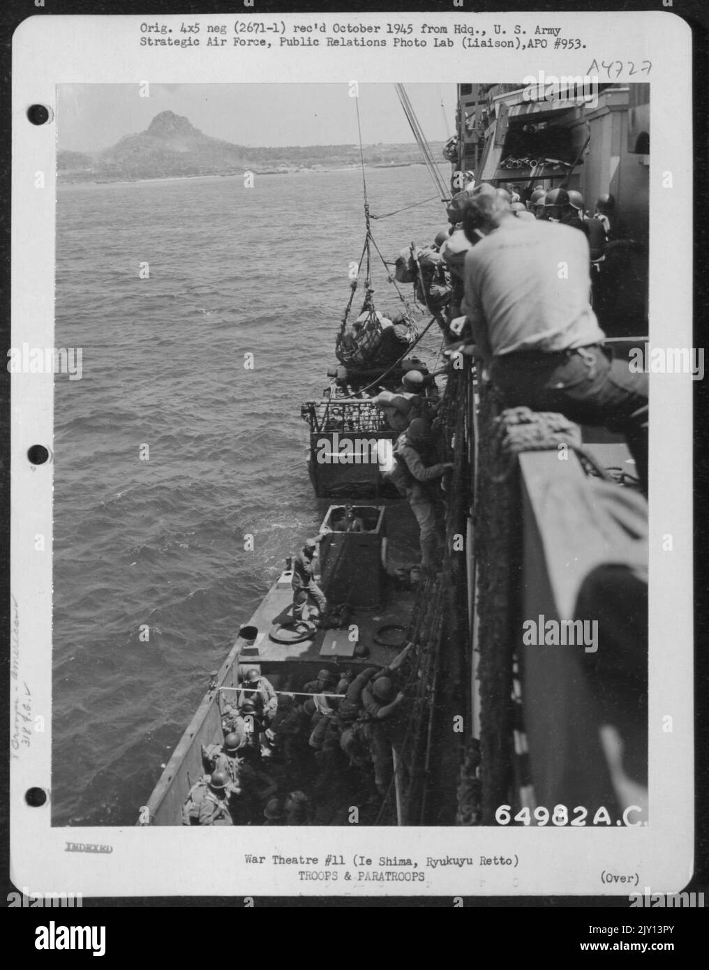 Men Of The 318Th Fighter Group Go Over The Side Of A Troop Transport ...