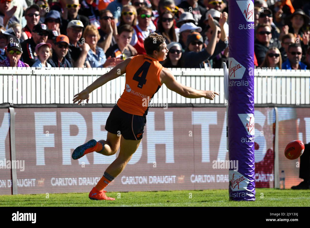 Toby Greene of the Giants during the Round 7 AFL match between the Greater Western Sydney Giants ...