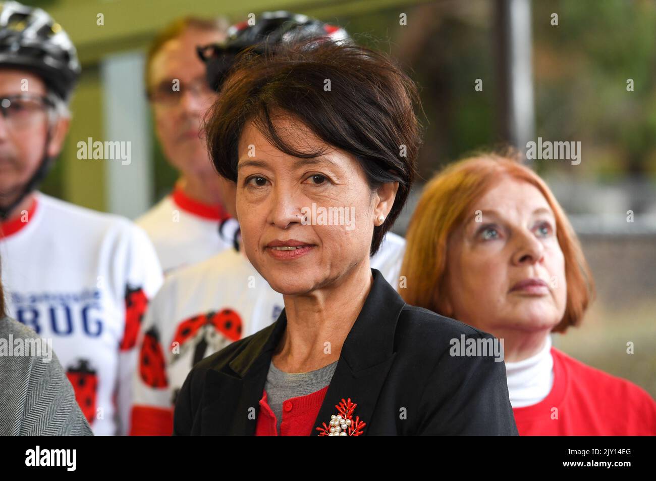 Labor candidate for Menzies Stella Yee during an announcement at ...