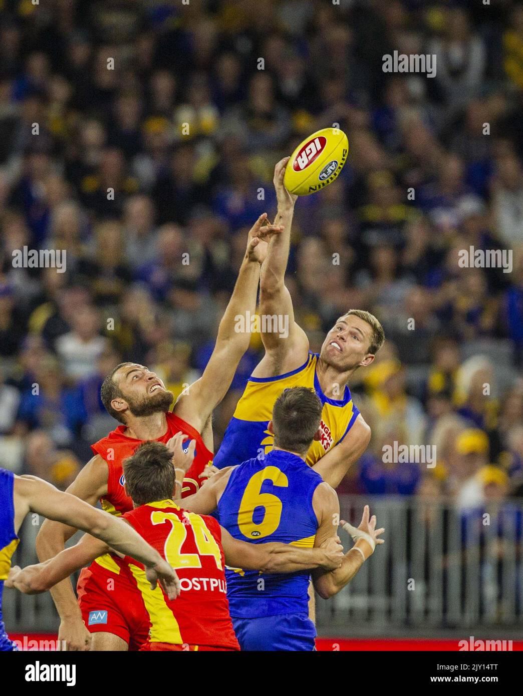 Nathan Vardy of the Eagles during the Round 7 AFL match between the ...