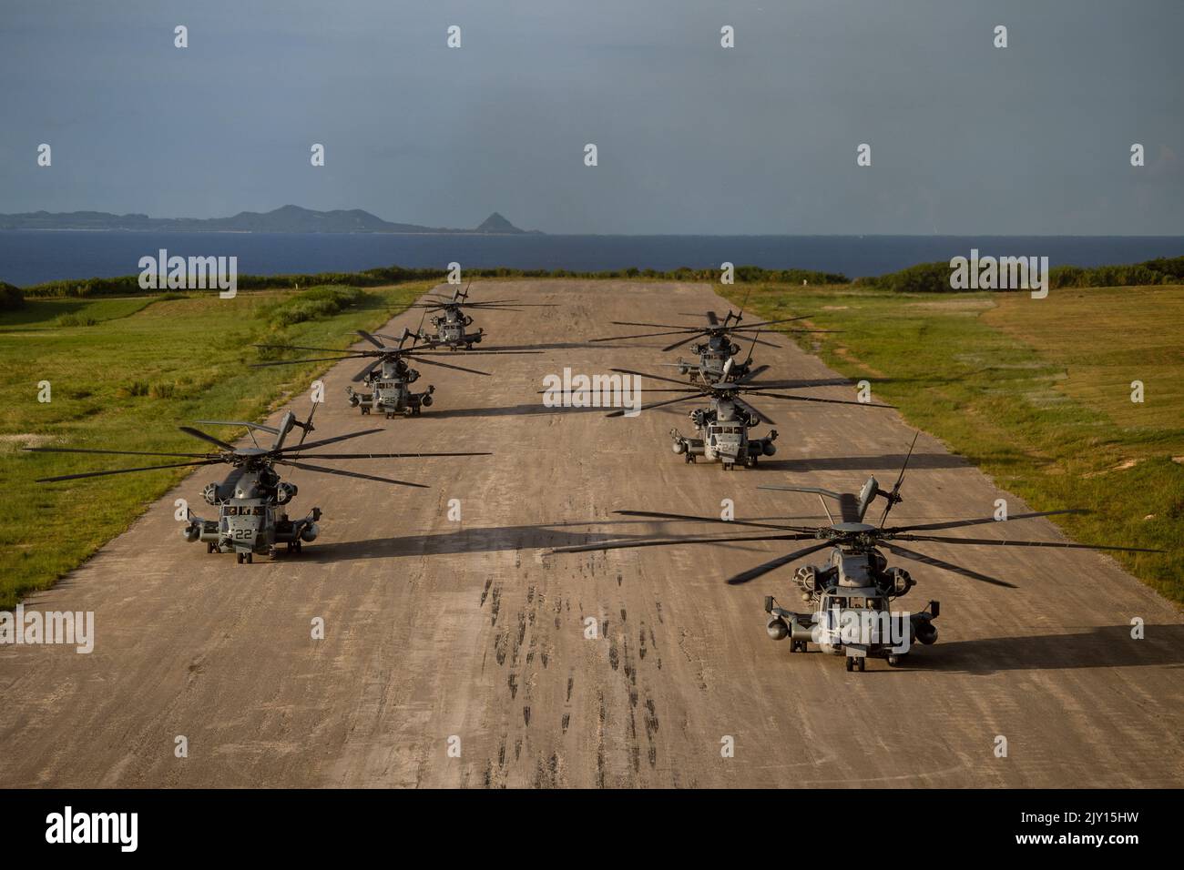 U.S. Marine Corps CH-53E Super Stallions assigned to Marine Heavy ...