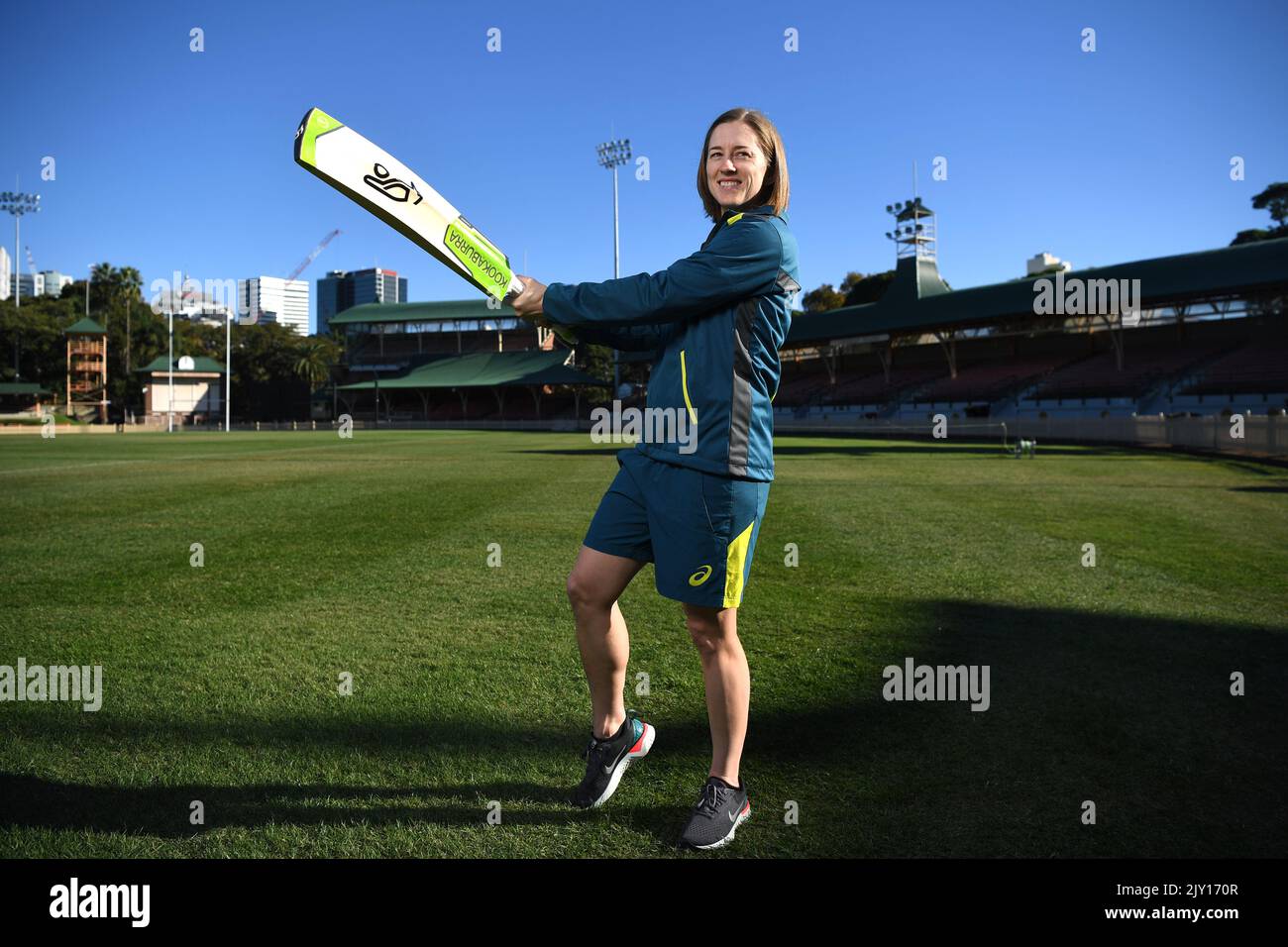 Australian cricketer Rachael Haynes poses for a photo at North Sydney ...