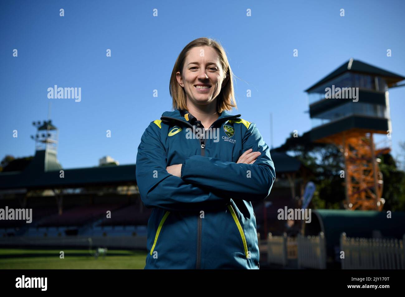 Australian cricketer Rachael Haynes poses for a photo at North Sydney ...
