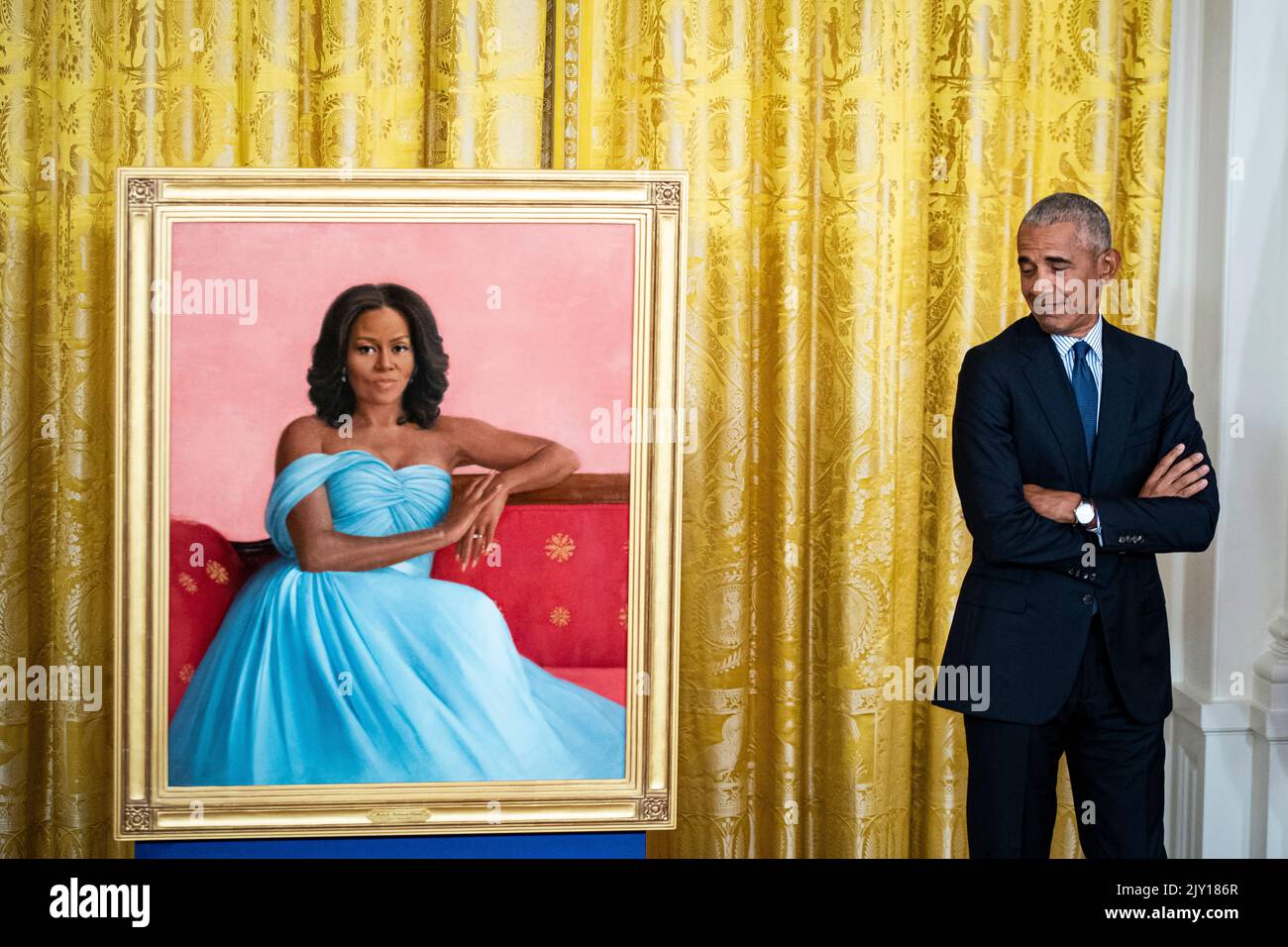 Michelle obama barack 2022 hi-res stock photography and images - Alamy
