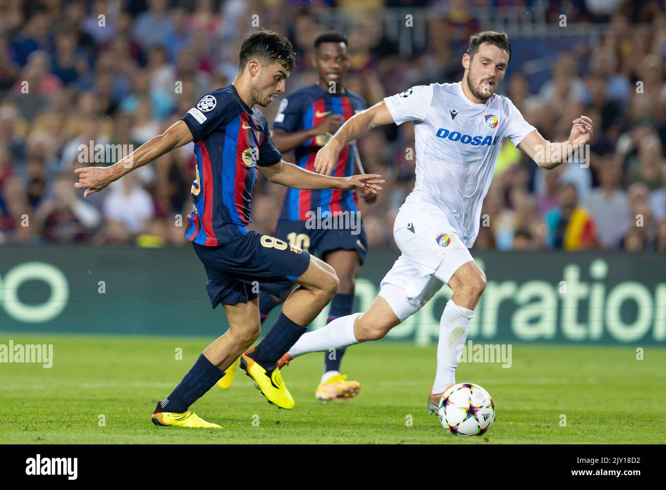 Barcelona, Spain. 07th Sep, 2022. Pedri of FC Barcelona during the UEFA ...