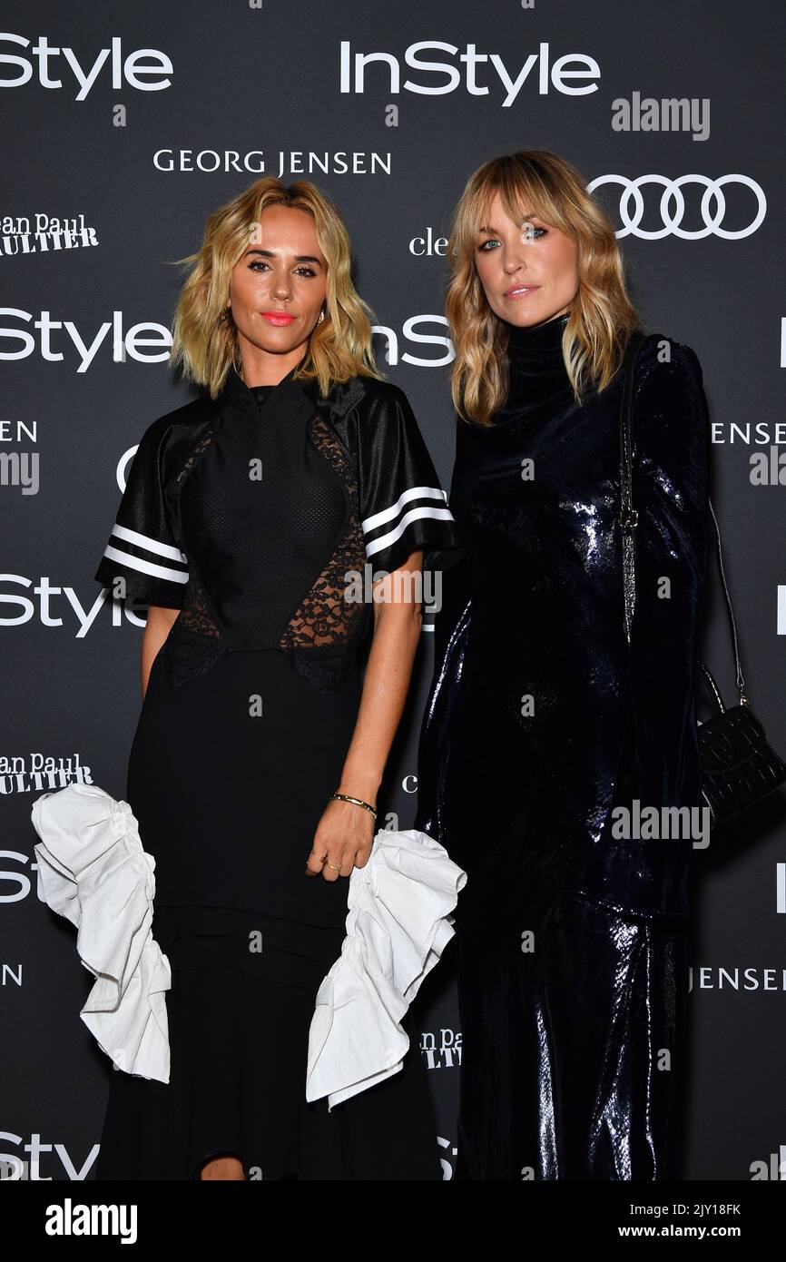 Claire Tregoning (left) and Pip Edwards arrive at the InStyle and Women ...