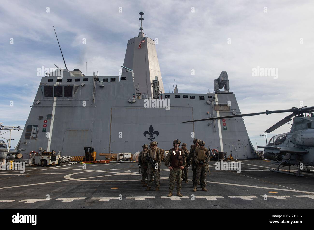 U.S. Marines with Battalion Landing Team 2/5, 31st Marine Expeditionary ...