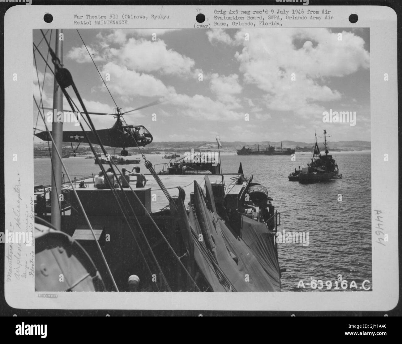 One Of The Two Helicopters Of The Uss General Duncan, An Aircraft ...