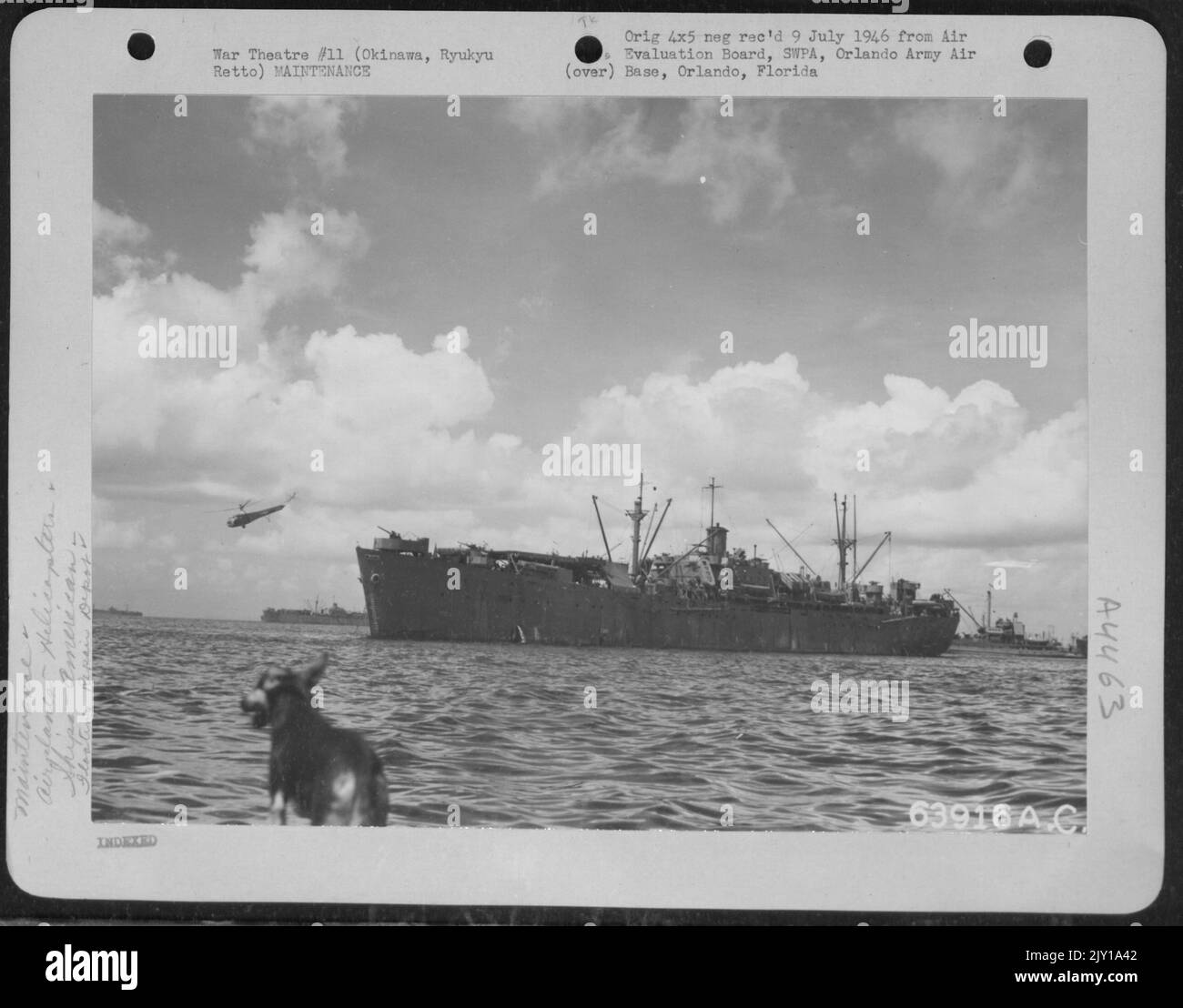 Helicopter Taking Off From The Uss General Duncan, An Aircraft Repair ...