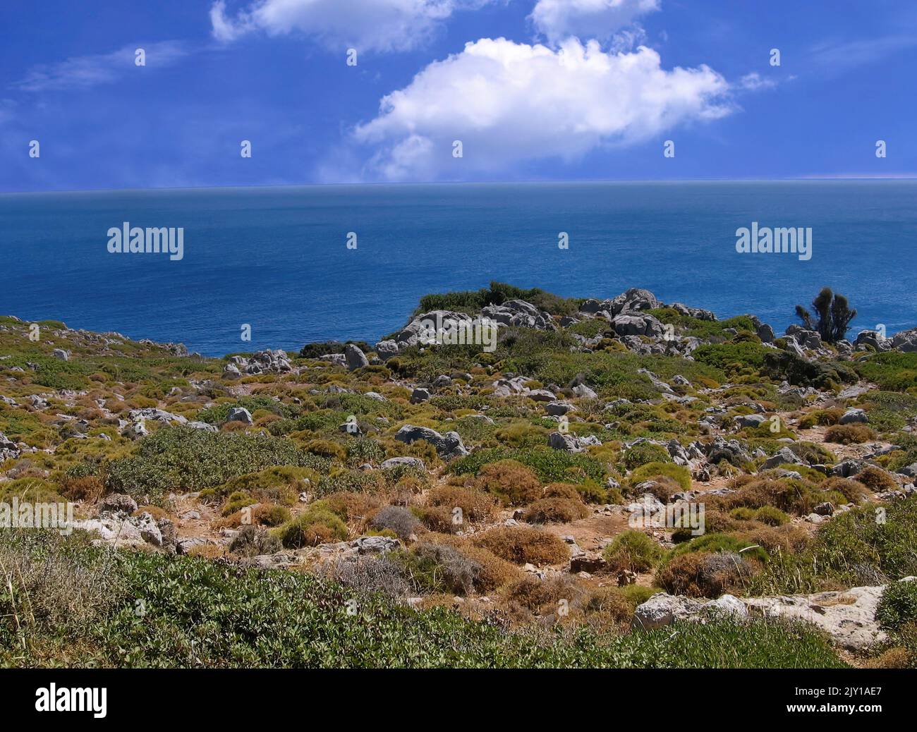 The island of Rhodes ln Greece, with its crystal clear sea and its ...