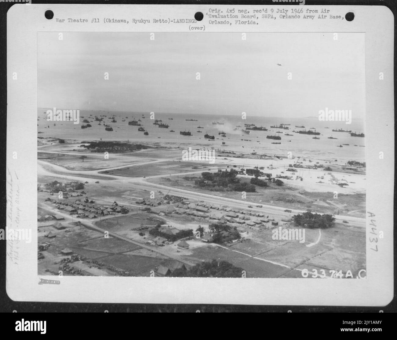 Concentration Of Shipping On The West Side Of Okinawa. This Is 'Purple ...