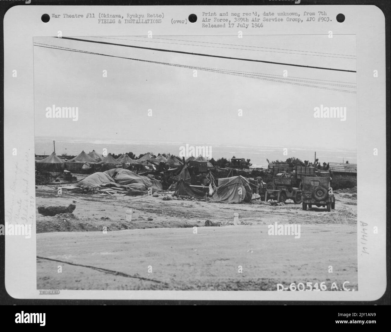 Damage To Two Large Squadron Tents, Completely Wrecked, Belonging To ...