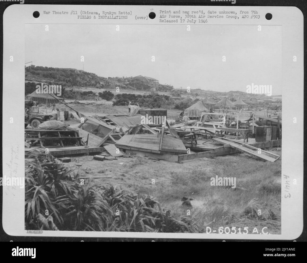 Headquarters Squadron Mess Hall As It Appeared The Day Following The 9 ...