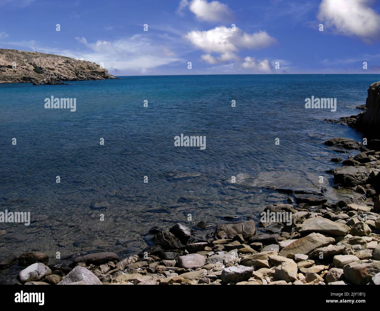 The island of Rhodes ln Greece, with its crystal clear sea and its ...