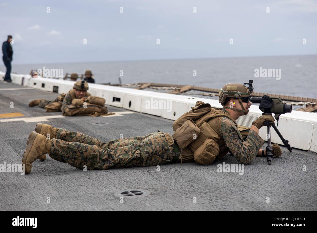 U.S. Marine Corps Cpl. Michael Teumer, an infantry squad leader with ...