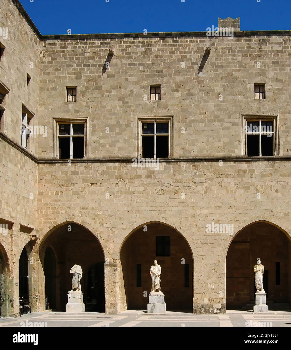 The island of Rhodes ln Greece, with its crystal clear sea and its ...